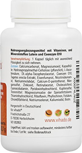 Vihado Multivitamin Tabletten hochdosiert – 26 Vitamine + Mineralstoffe ...
